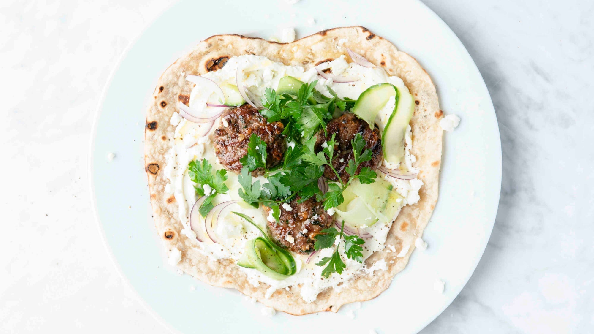 Lamb Kofte with Yoghurt & Mint Dressing Recipe | Gozney – Gozney